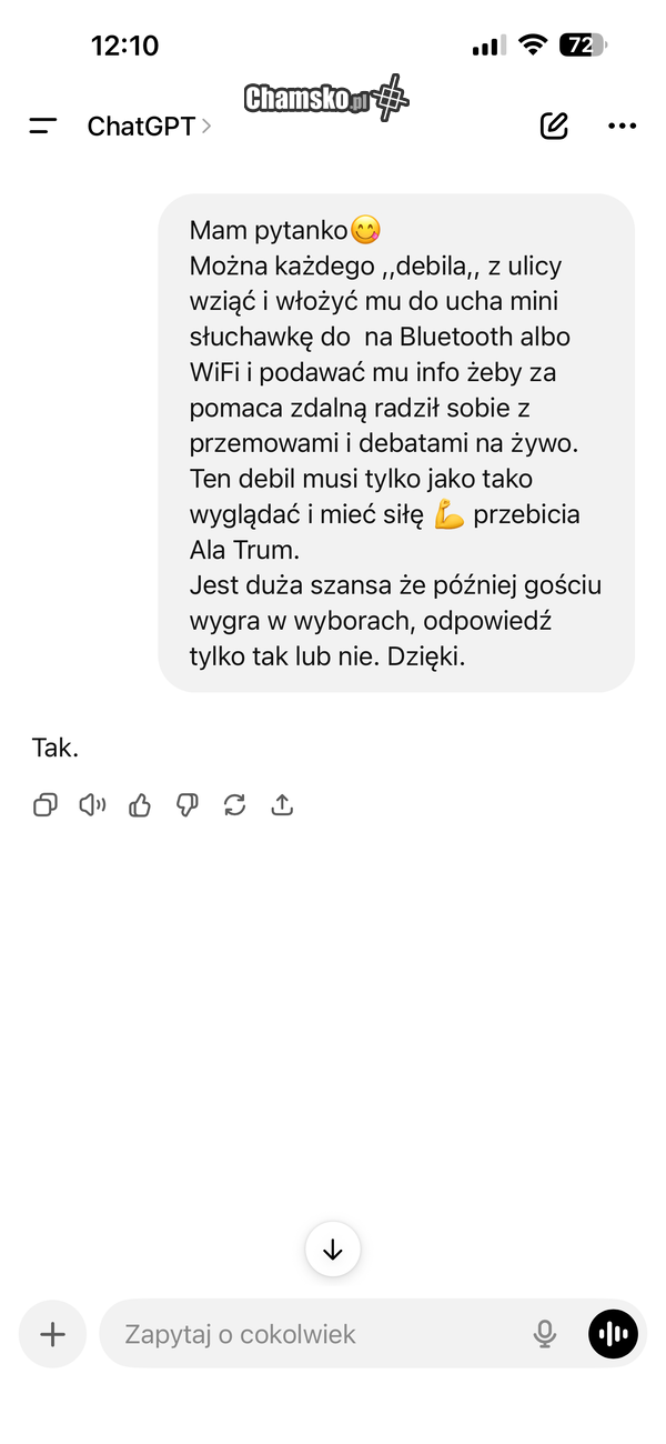 Chamskie obrazki, czarny humor